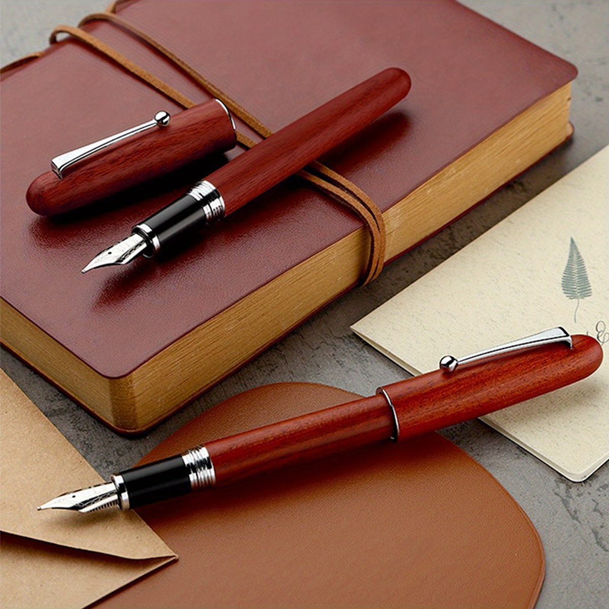 Round Wood Stick Gift Ink - Temu