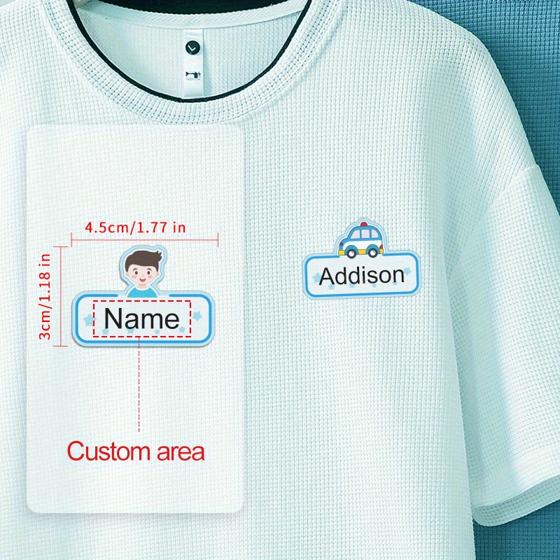 Waterproof Name Stickers School Uniform Embroidery Clothes - Temu ...