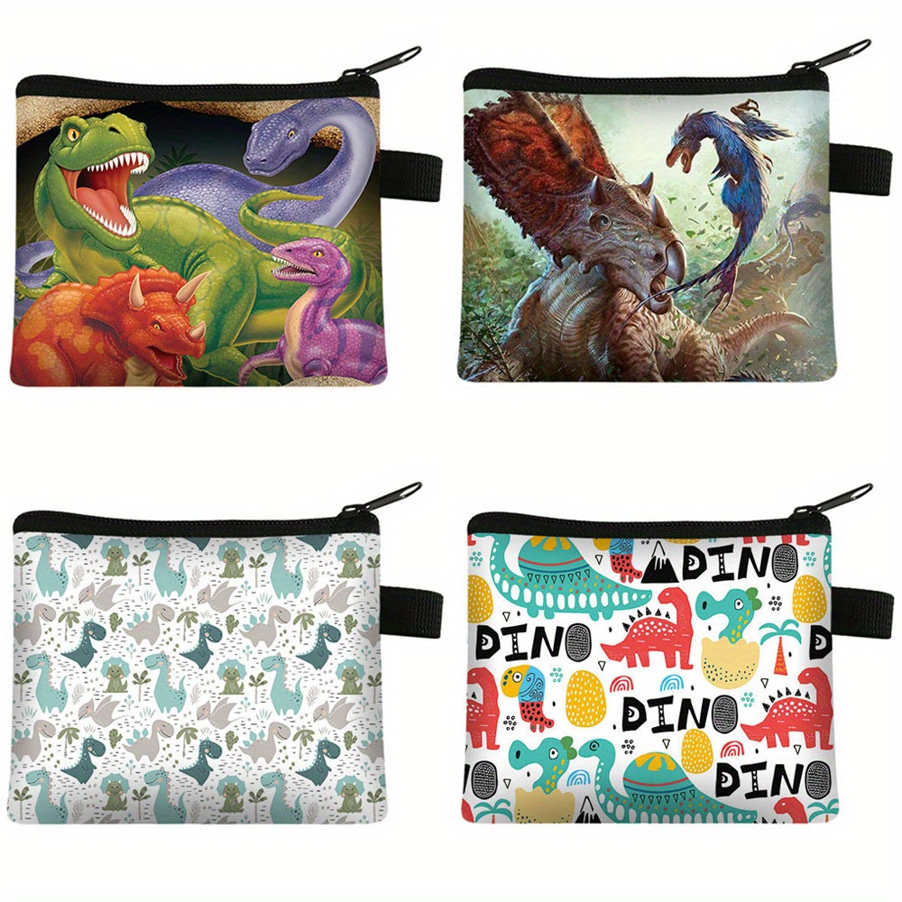 Cute Dinosaur Coin Purse Cartoon Animal Mini Zipper Storage - Temu Ireland