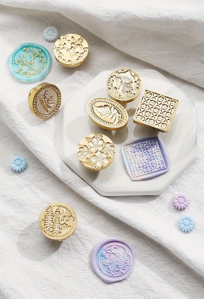 Pattern Plant Series Cute Style Fire Paint Seal - Temu Canada