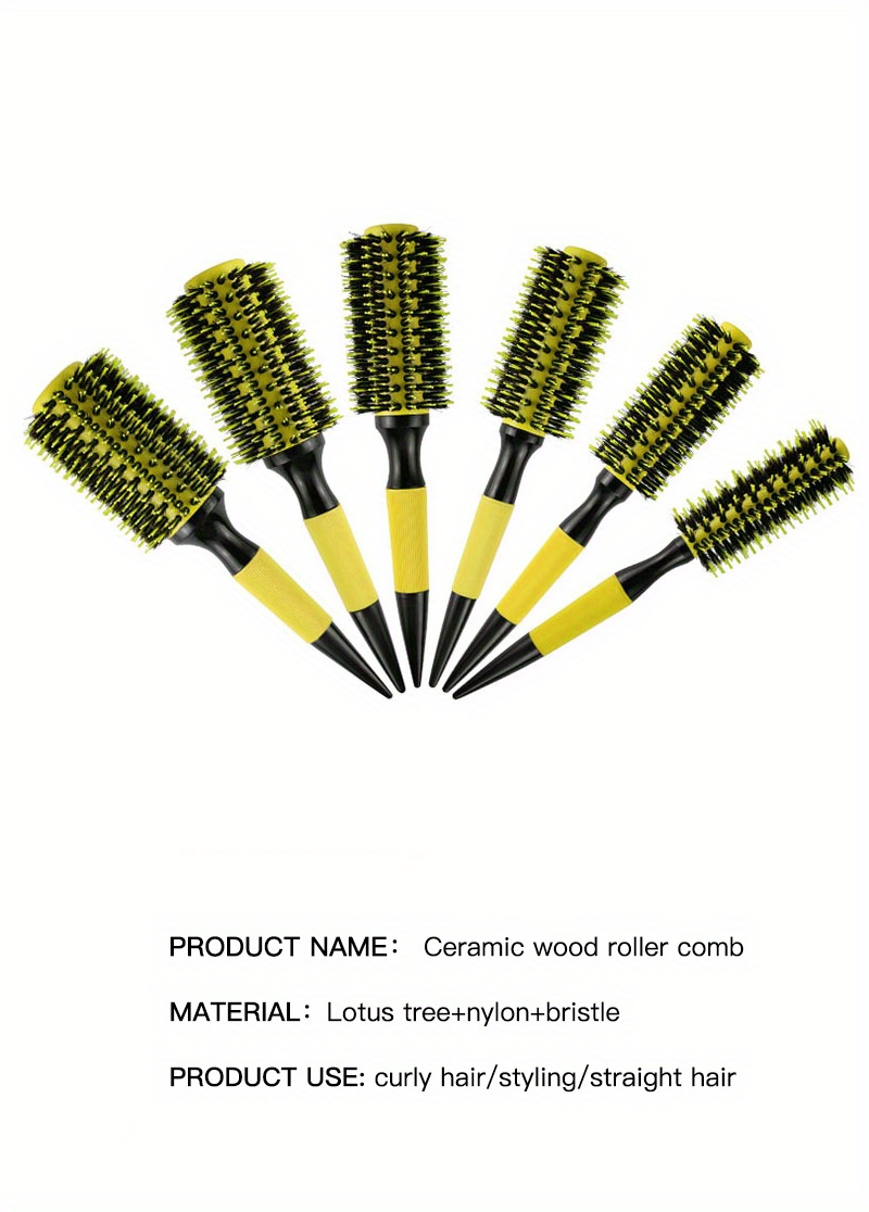 Aluminum Tube Comb Curly Hair Round Hair Comb Round Curling - Temu ...