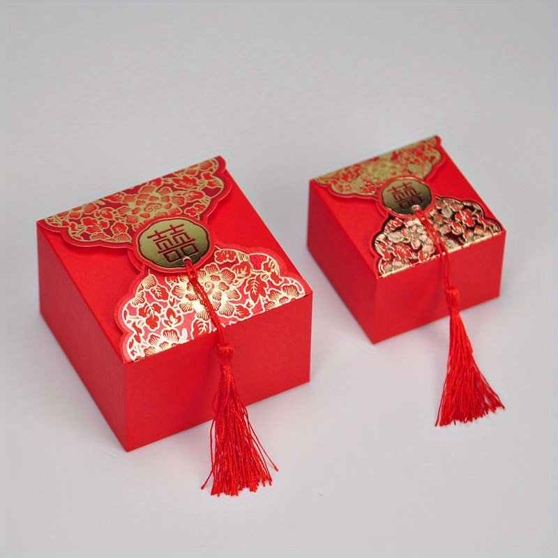 chinese style wedding party favor boxes tassels perfect - Temu Australia