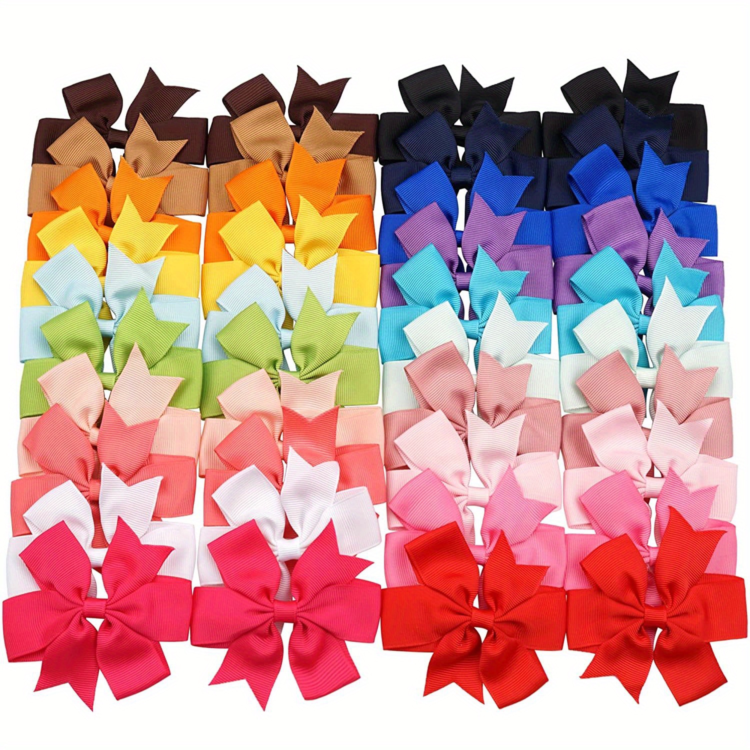 Solid Color Bow Knot Hair Clip Duck Billed Clip Coquette - Temu United