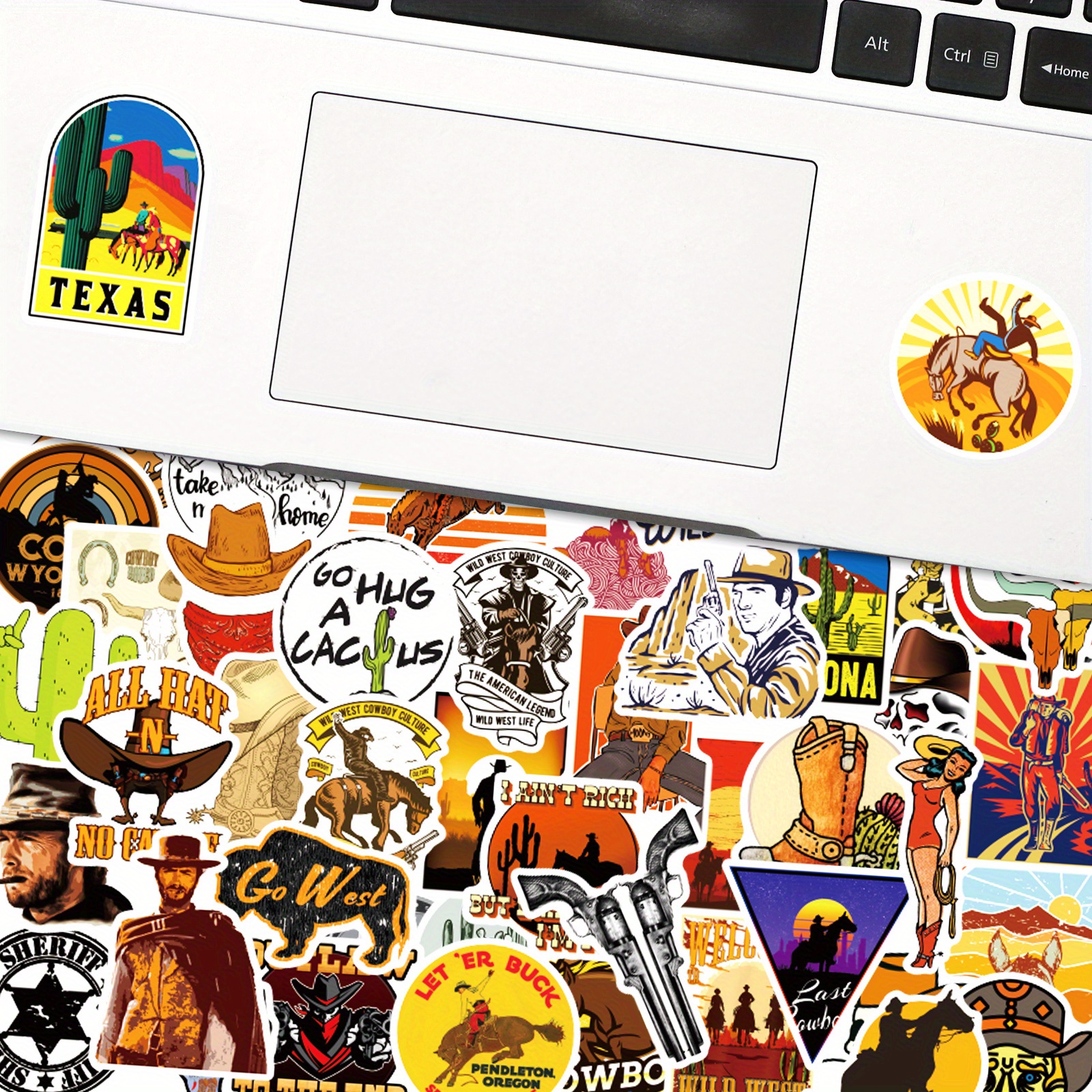 100 Western Elements Series Stickers New Western Cowboy - Temu