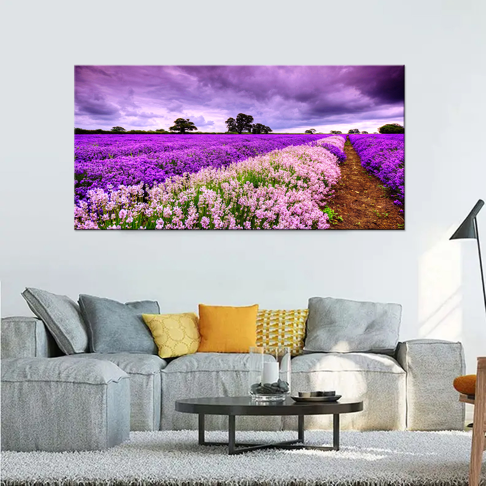 Modern Lavender Wall Decoration Canvas Painting Wall Art - Temu