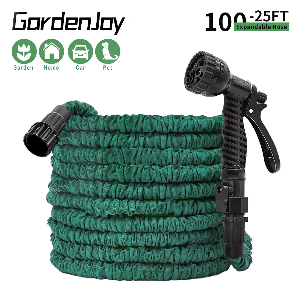 Garden Hose Expandable Garden Hose 7 Spray Mods Water Nozzle - Temu
