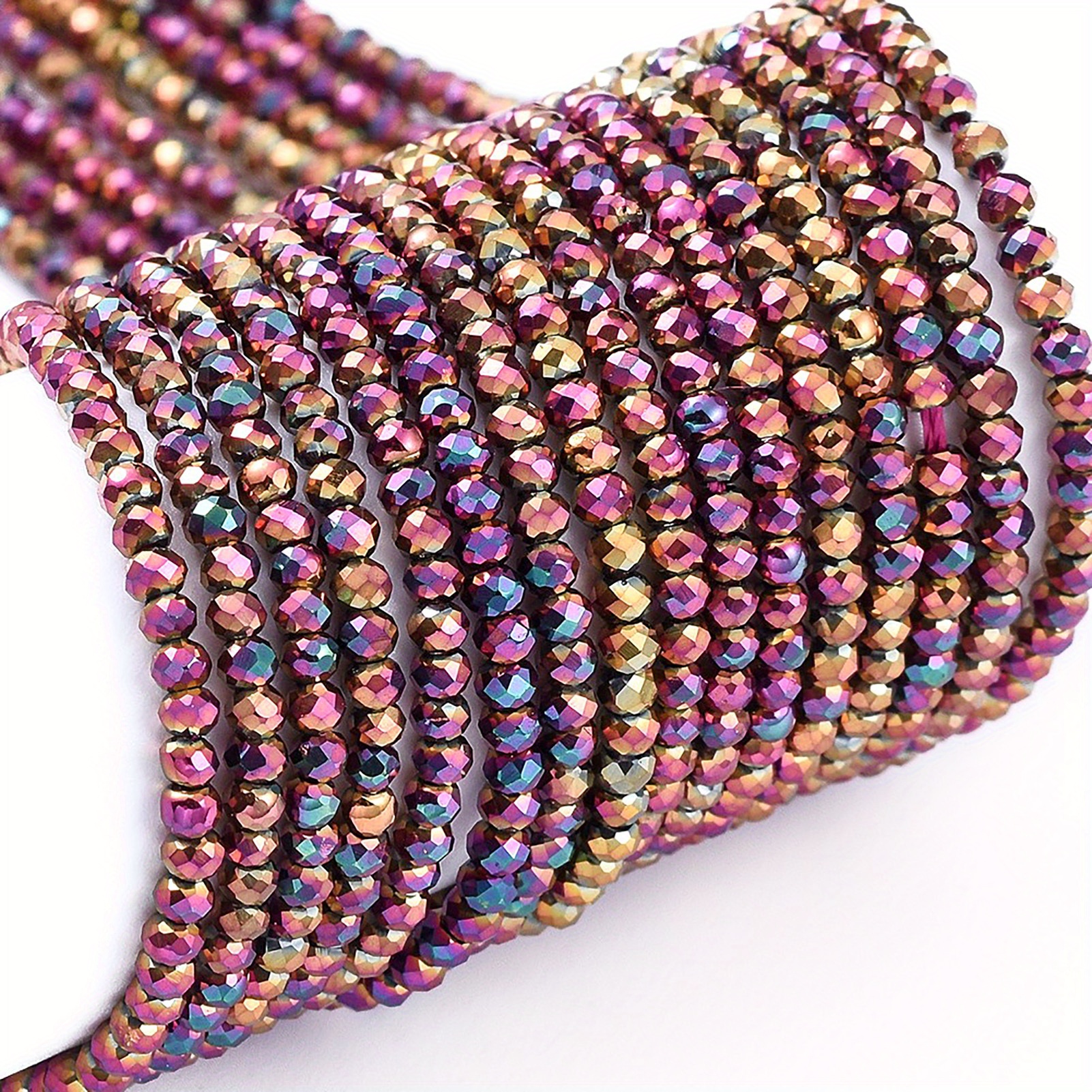 10 Strands 220 Beads/strand Electroplate Glass Beads - Temu Australia