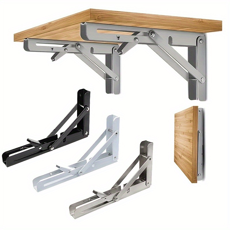 Folding Shelf Brackets Heavy Duty Floating Triangular Shelf - Temu