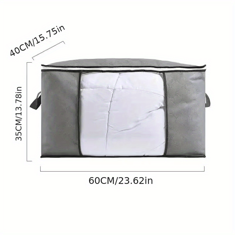 Large Capacity Storage Bag Quilted Organizer With Handles Lightweight ...