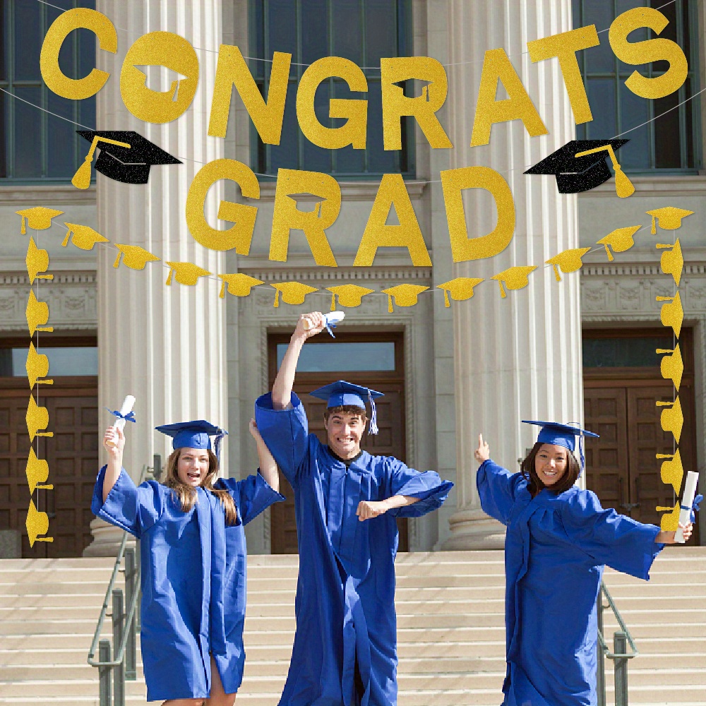 2023 congrats grad bunting banner graduation banner - Temu Norway