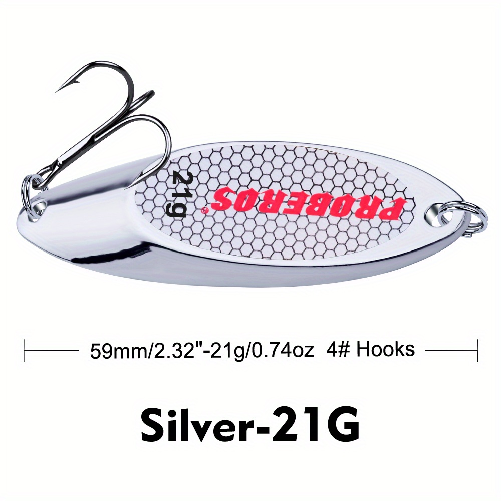 Pro Beros Metal Spoon Lure 3g Jigs Bass Baits Silver/gold - Temu United