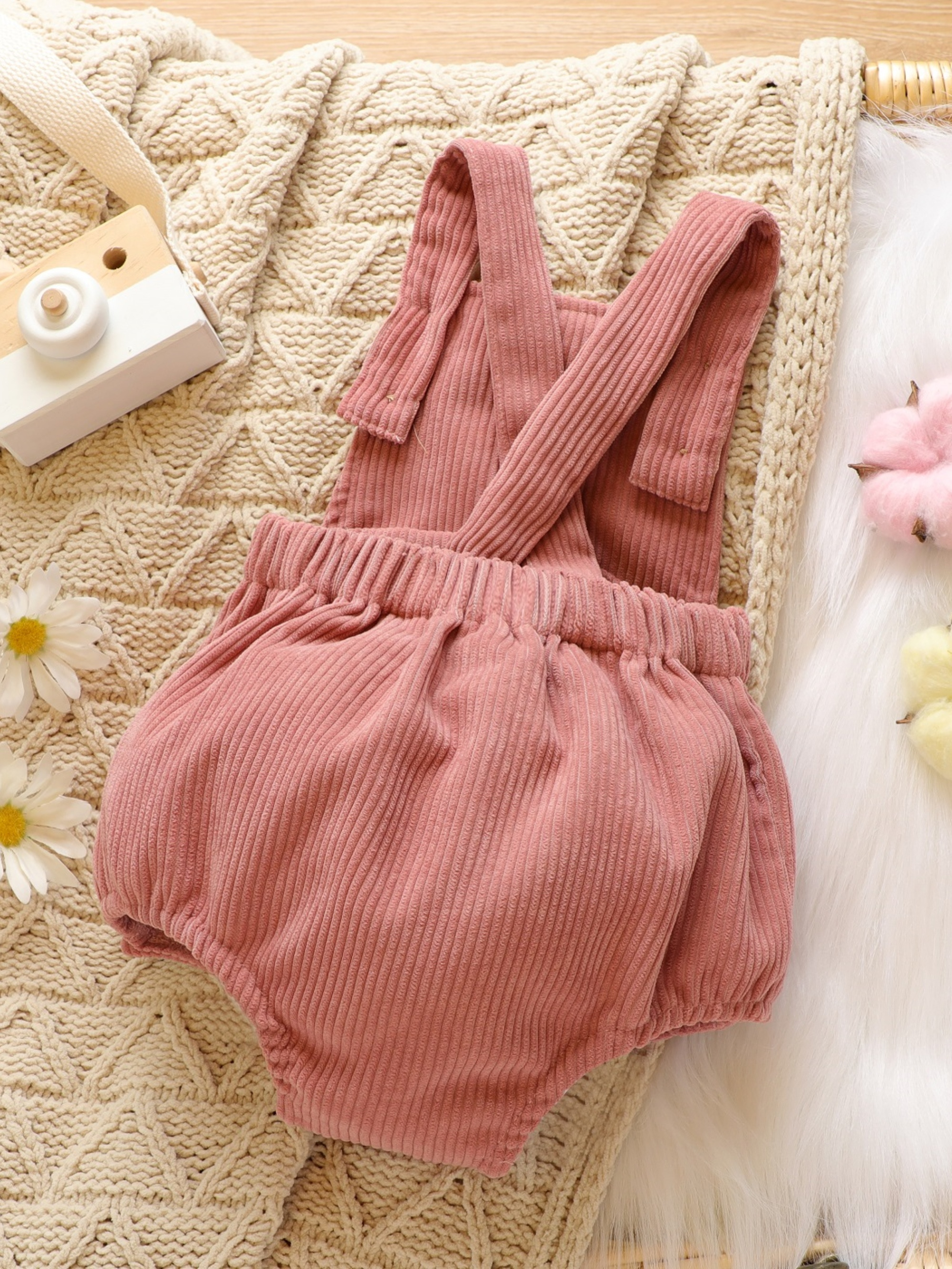 Baby Boys Cute Corduroy Sleeveless Button Square Neck - Temu Norway