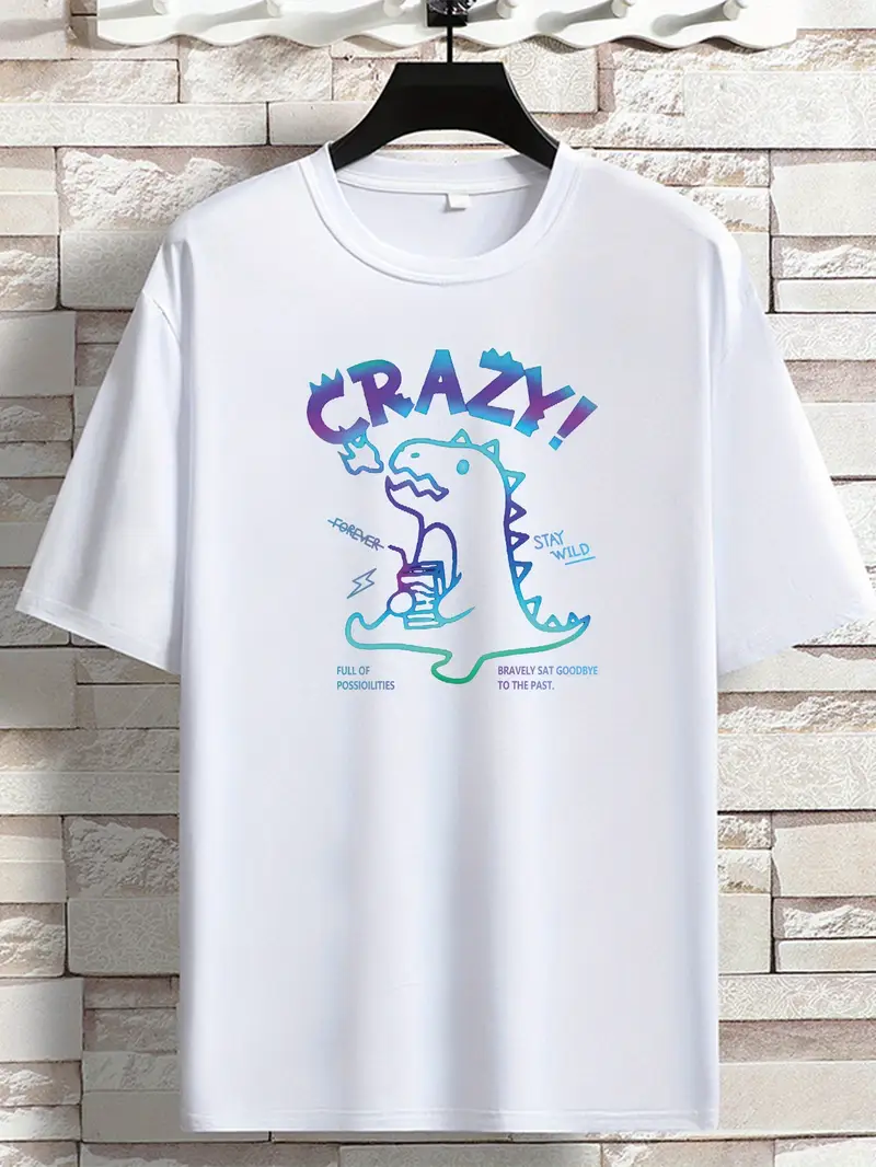 プラスサイズのメンズトレンディグラフィックtシャツ 夏用の快適なストレッチ通気性tシャツ 特大のゆったりとした紳士服 Temu Japan