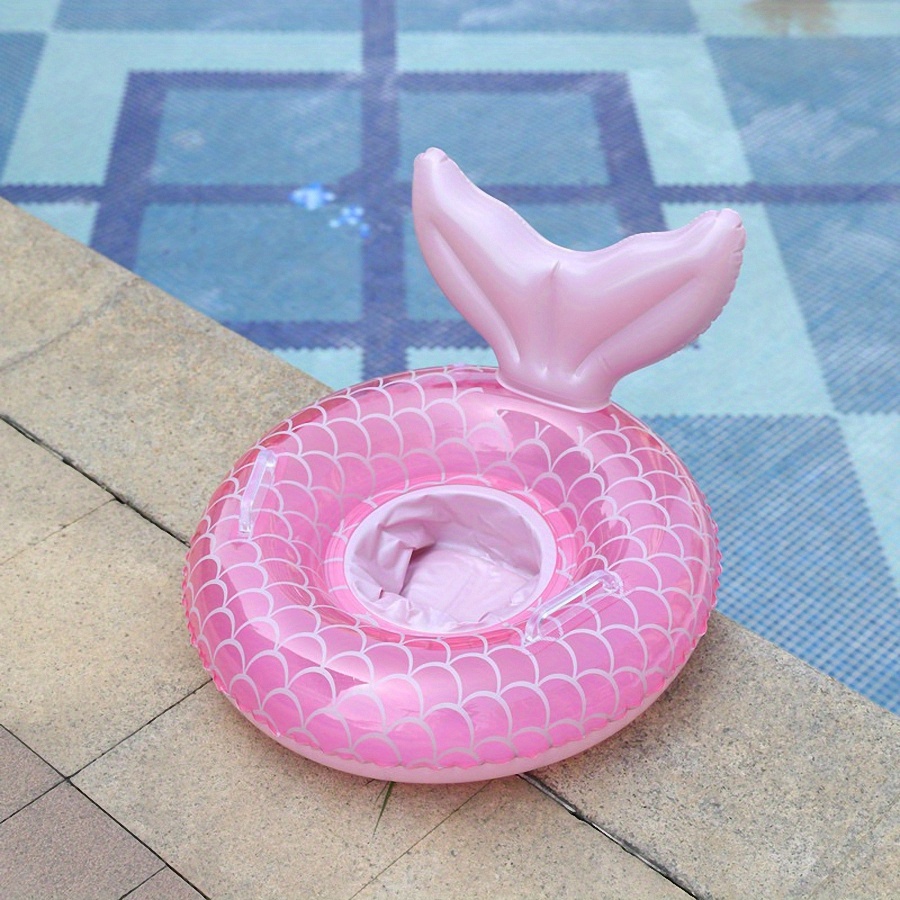Children's Swimming Ring With Handle Inflatable Floating Ring Infant ...