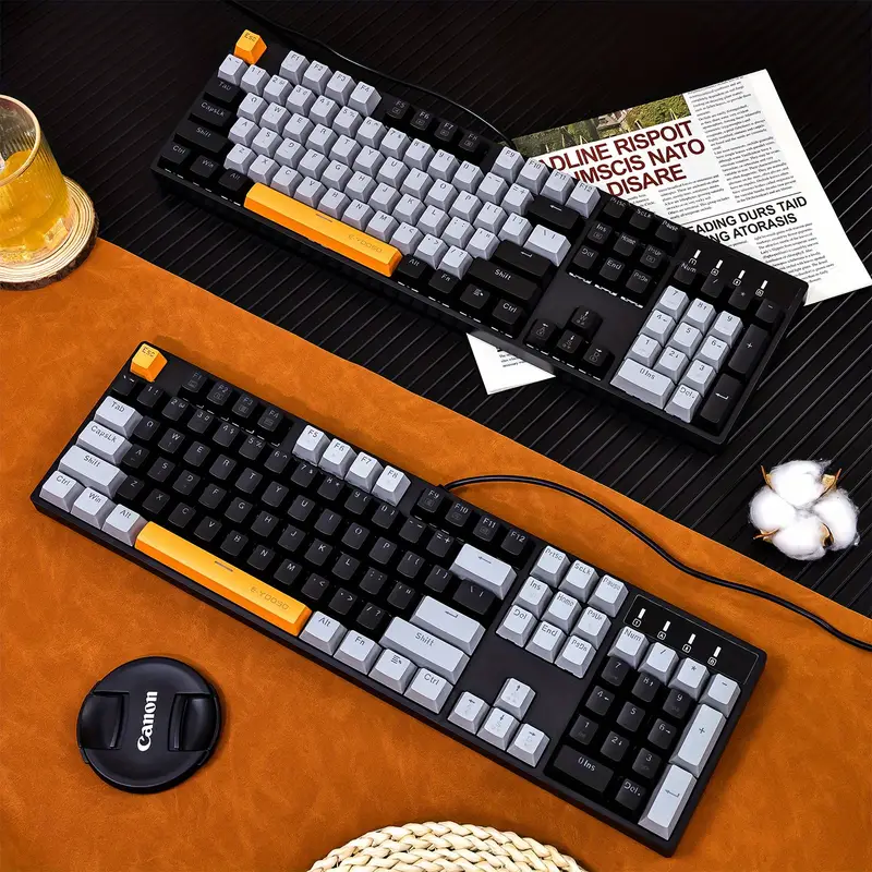 E Yooso Z 14 Rgb 유선 기계식 키보드20가지 조명 모드 및 내구성 있는 연삭로 게임 경험을 Temu