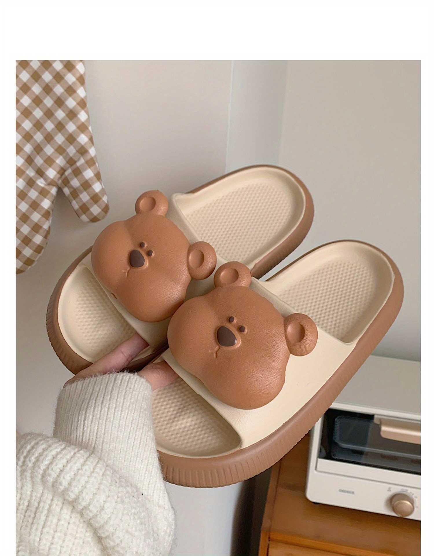 Boys Cute Cartoon Bear Non Slip Slides Casual Open toe Slip - Temu Norway