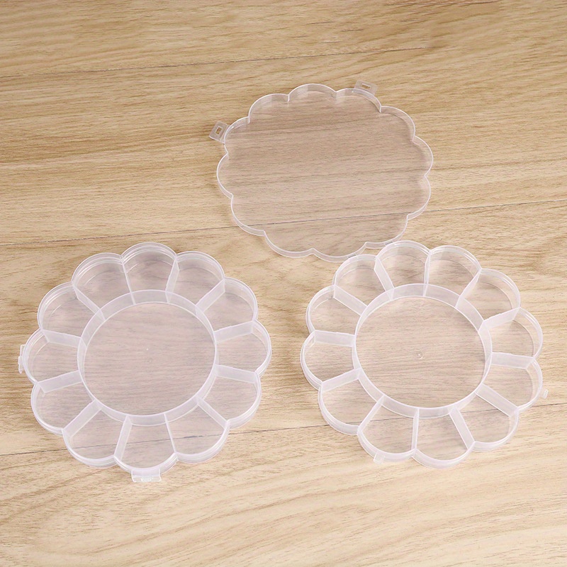 transparent flower shape storage box plum - Temu Australia