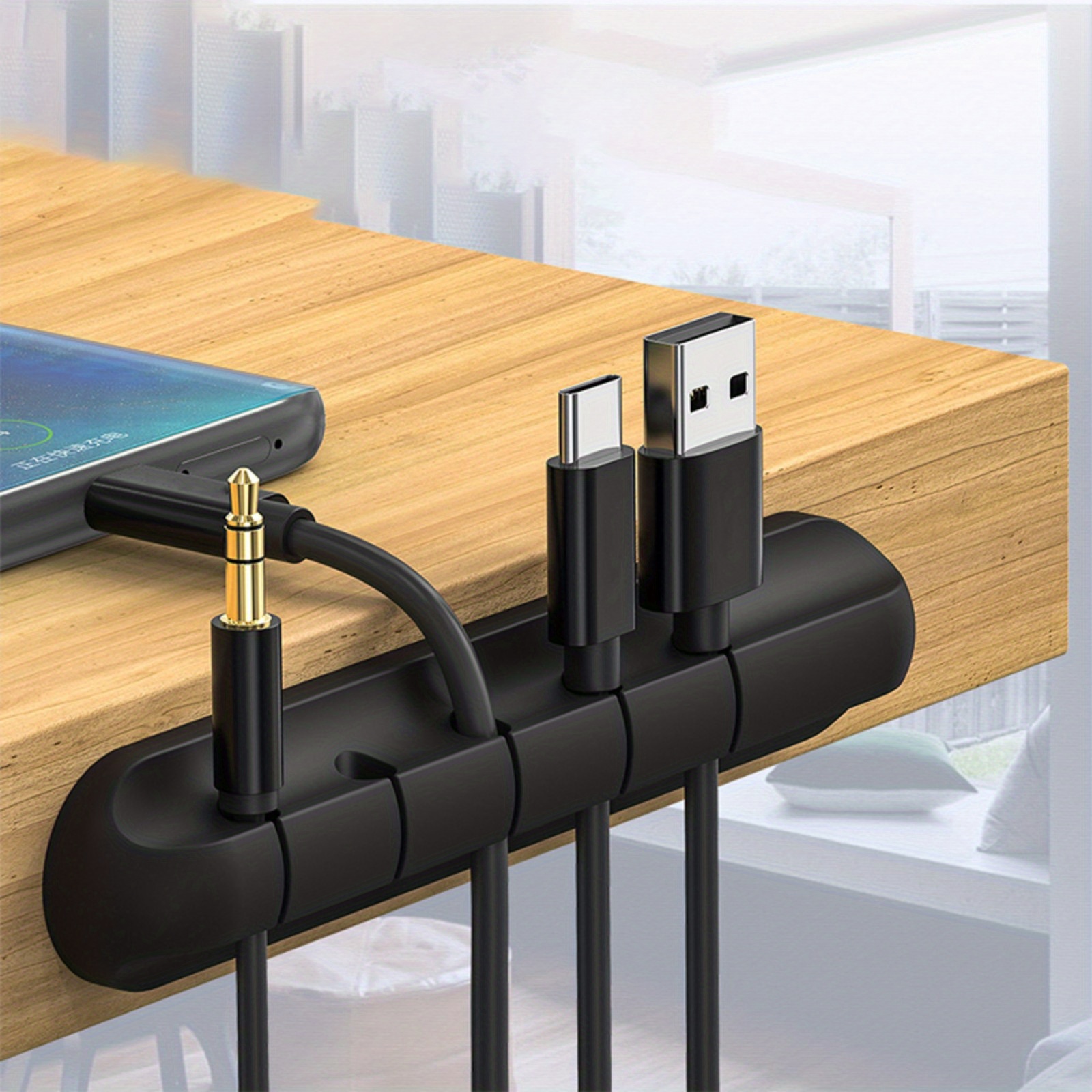 desktop cable organizer cable winder office tidy management - Temu