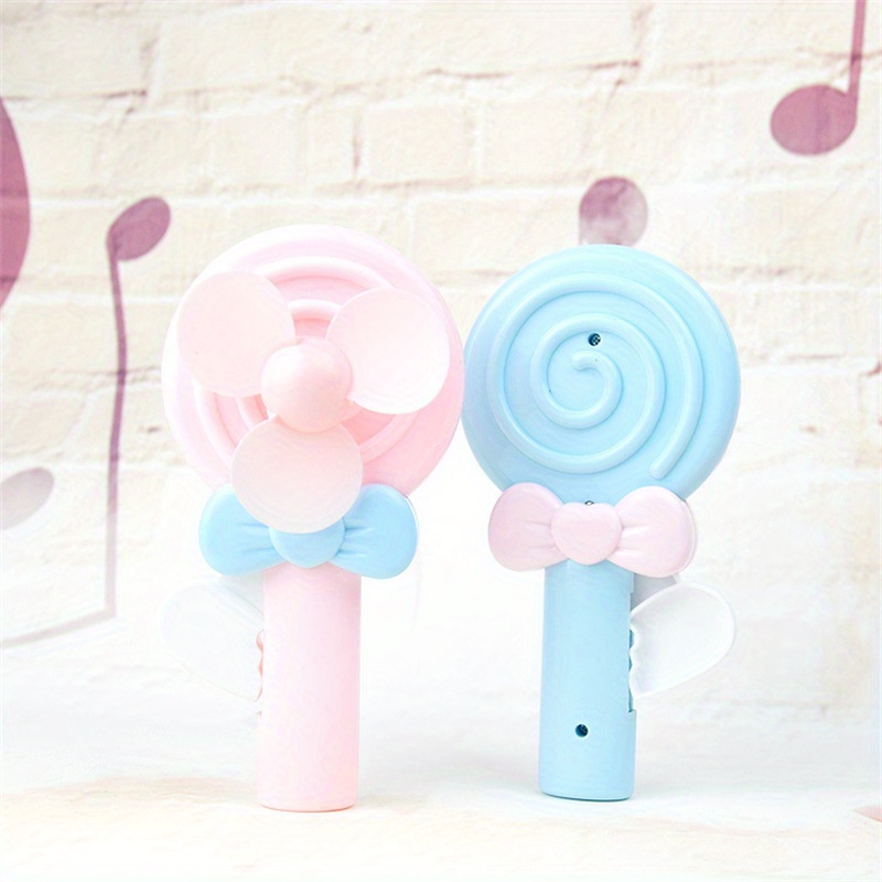 Cartoon Lollipop Shape Fan Children's Small Fan Handheld - Temu Netherlands