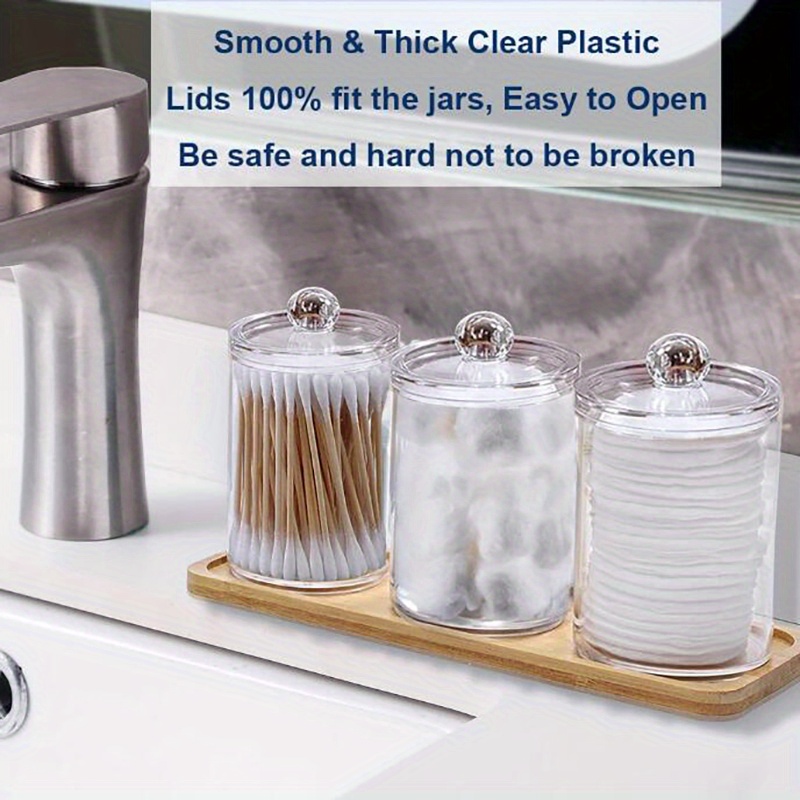 Clear Holder Dispenser Cotton Ball Cotton Swab Cotton Round - Temu New ...