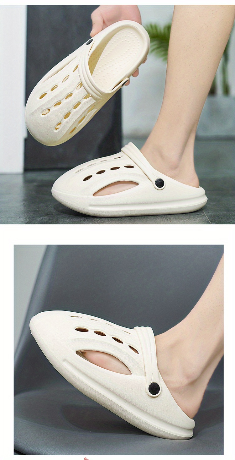 mens hollow out clogs 2023 new comfy lightweight slip on sandals casual eva spring and summer ...