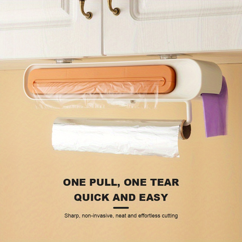 plastic wrap cutter suction cup type wall hanging cling film - Temu ...