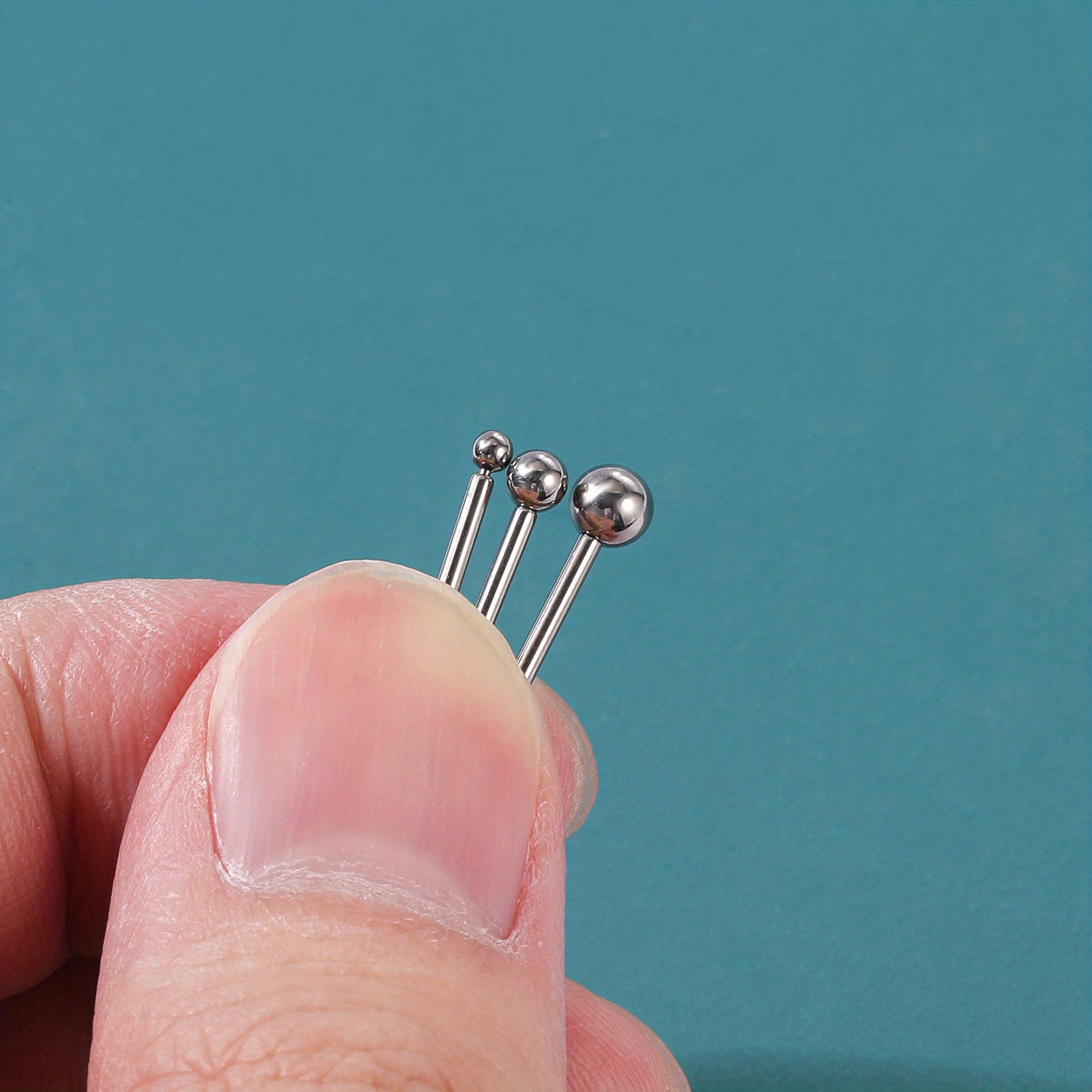 G23 Titanium Steel Ball Shape Nose Ring Lip Piercing Ball - Temu