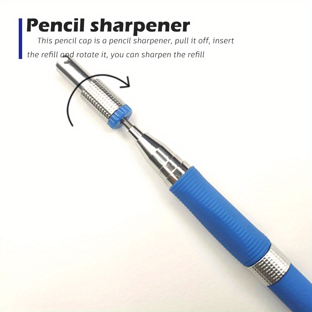 Push Pencil Automatic Pencil Thick Core Hb+12 Color Core - Temu