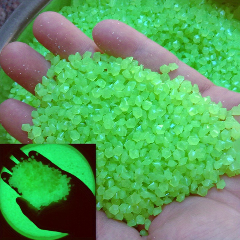 8000pcs Blue Stone Glow In The Dark Rocks For Outdoor Garden Luminous ...