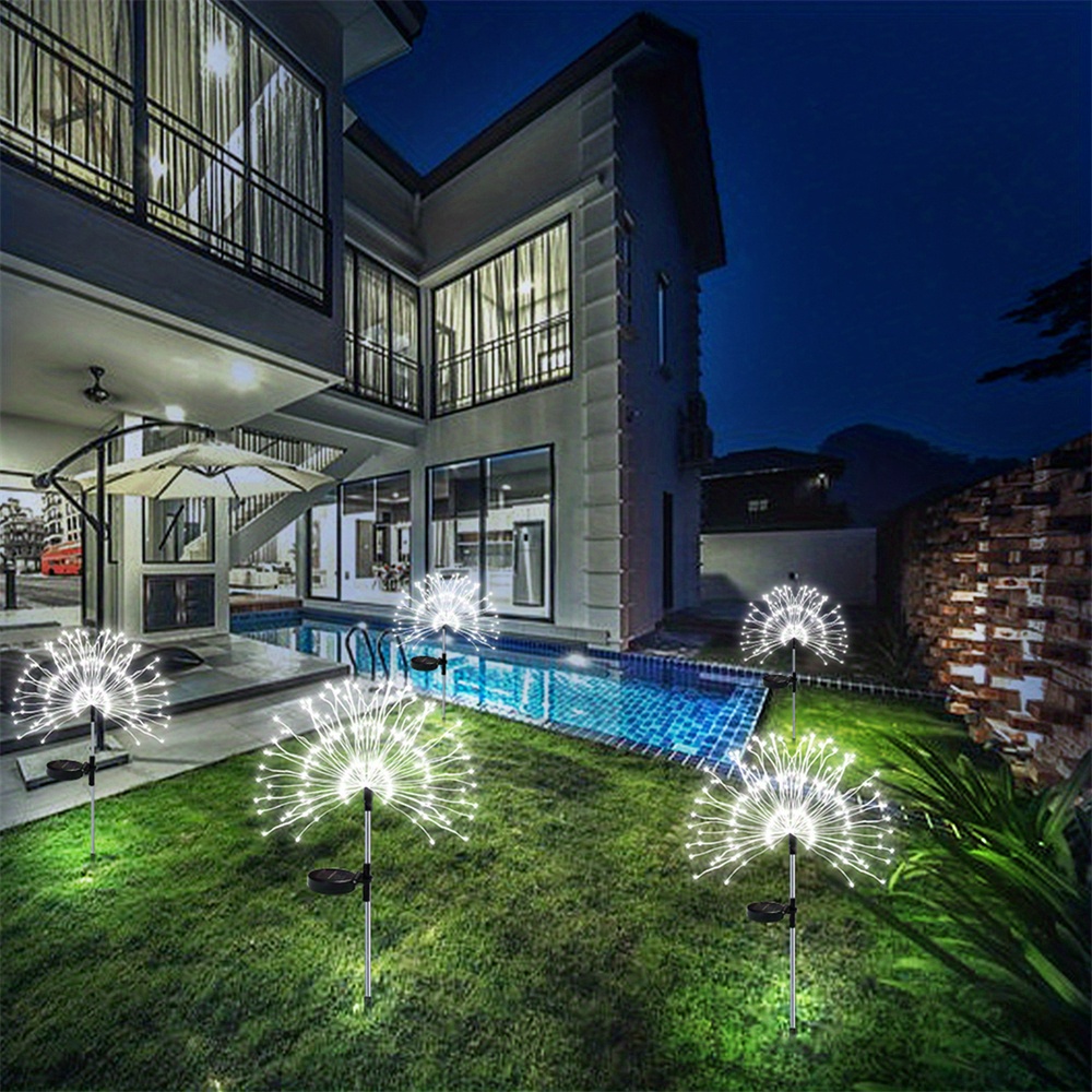 60/120/180 Led Solar Outdoor Fireworks Lights 8 Modes - Temu United Kingdom