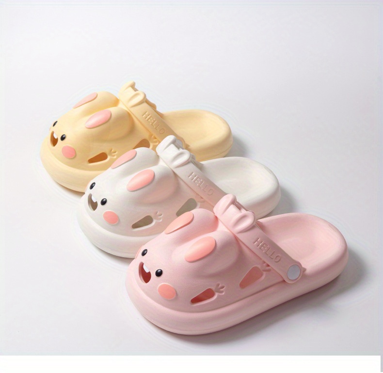 Cute Cartoon Rabbit Novelty Slippers Hole Slippers Garden - Temu Norway