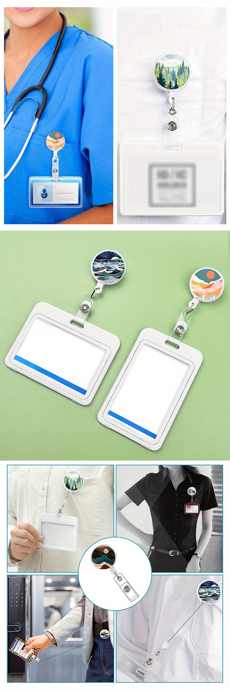 retractable le key ring strap clip acrylic - Temu Norway