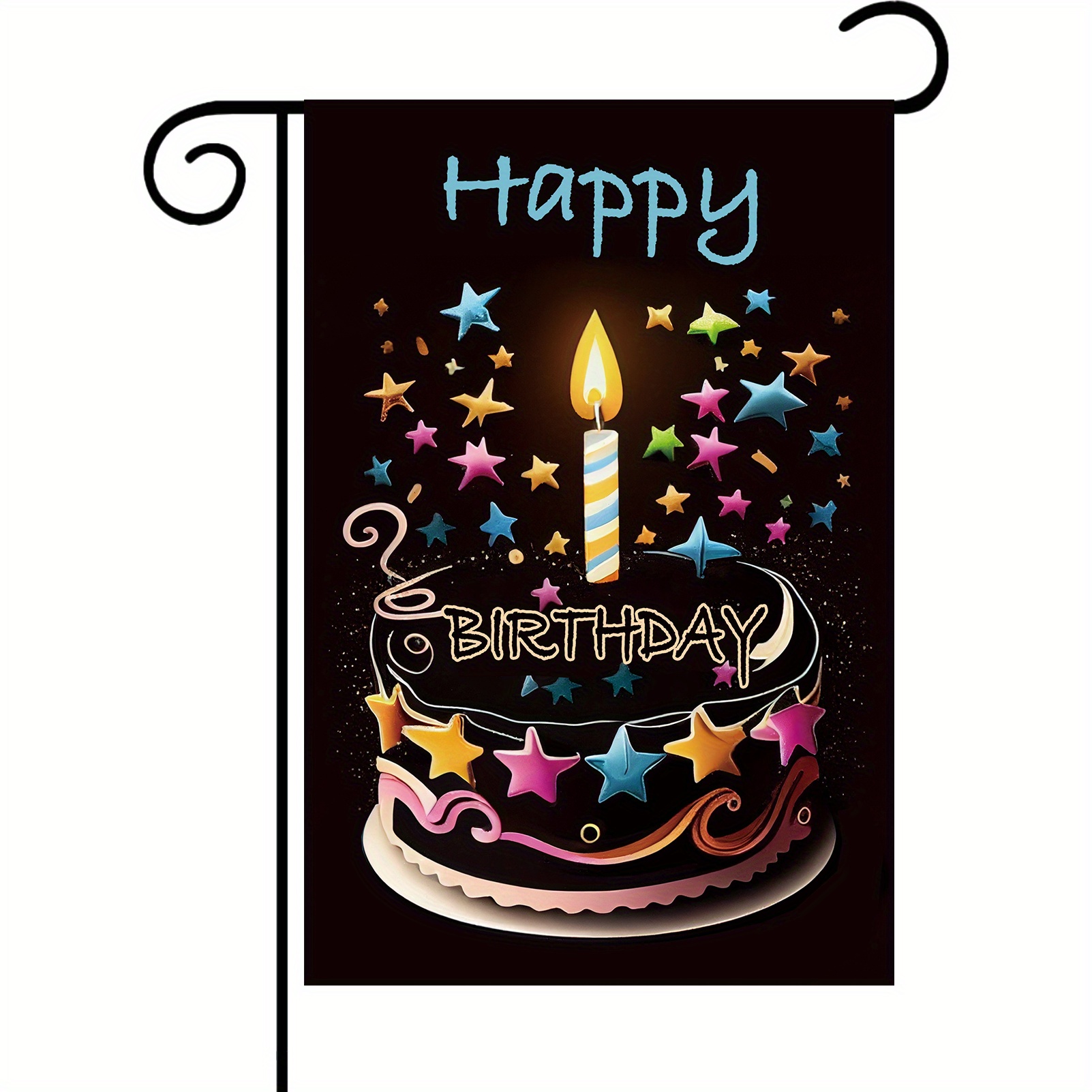 Happy Birthday Garden Flag Double Sided - Temu United