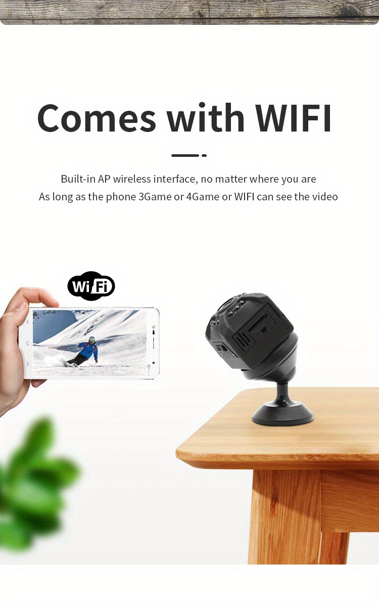 Micro Camera Hd Small Wifi Camera Mini Ip Cam Infrared Night - Temu