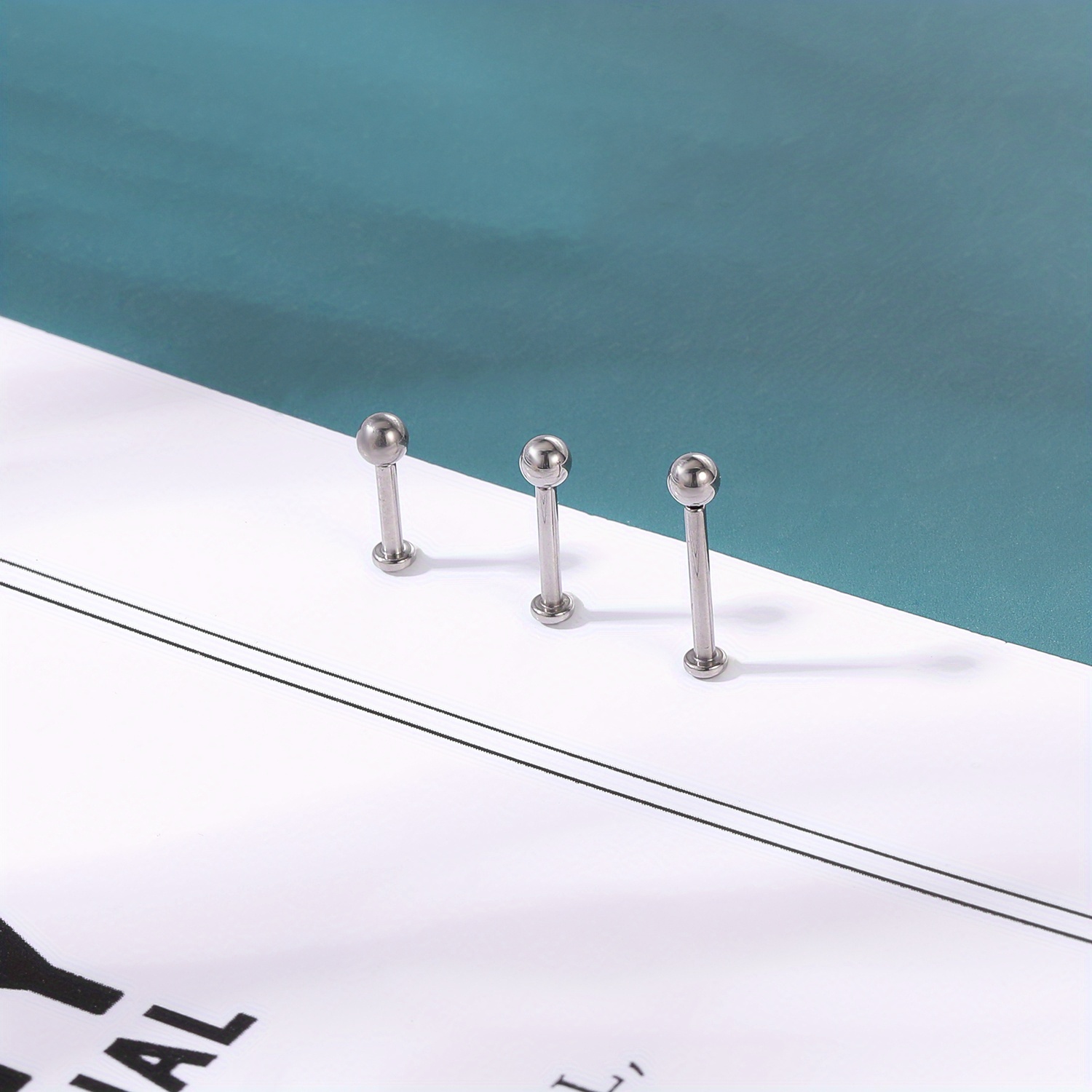 G23 Titanium Steel Ball Shape Nose Ring Lip Piercing Ball - Temu Australia