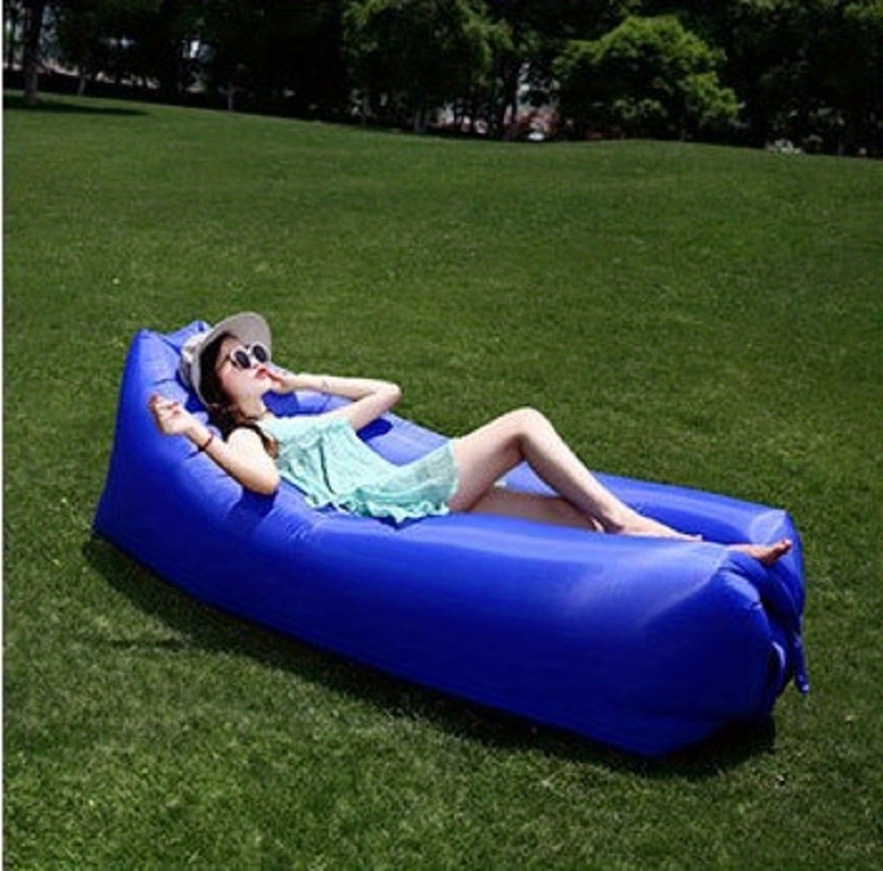 1pc Outdoor Inflatable Sofa Comfortable Portable Folding Lounge Chair ...
