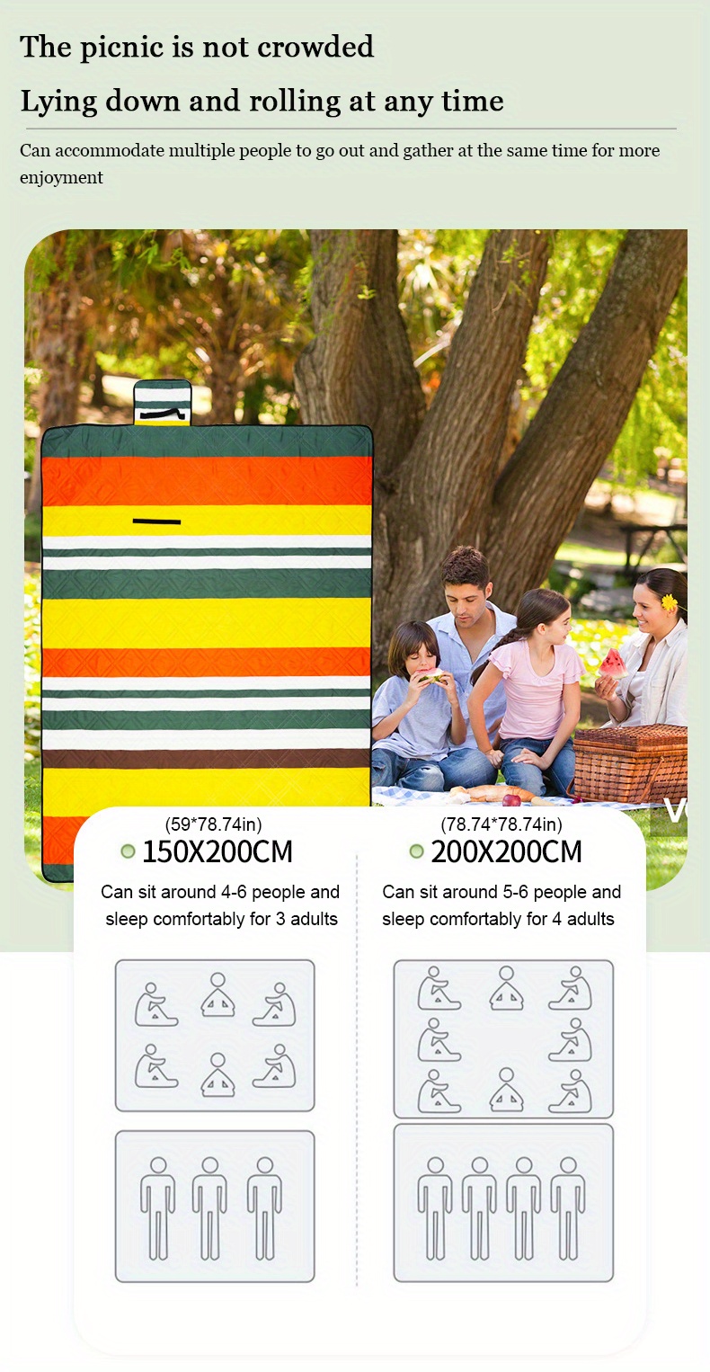 1pc portable moisture proof thickened mat wear resistant pad for ...