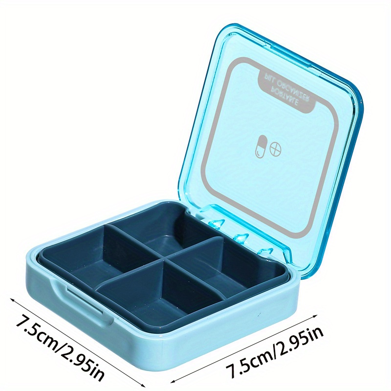 Mini Small Pill Box Portable Divided One Week Travel Size - Temu United ...