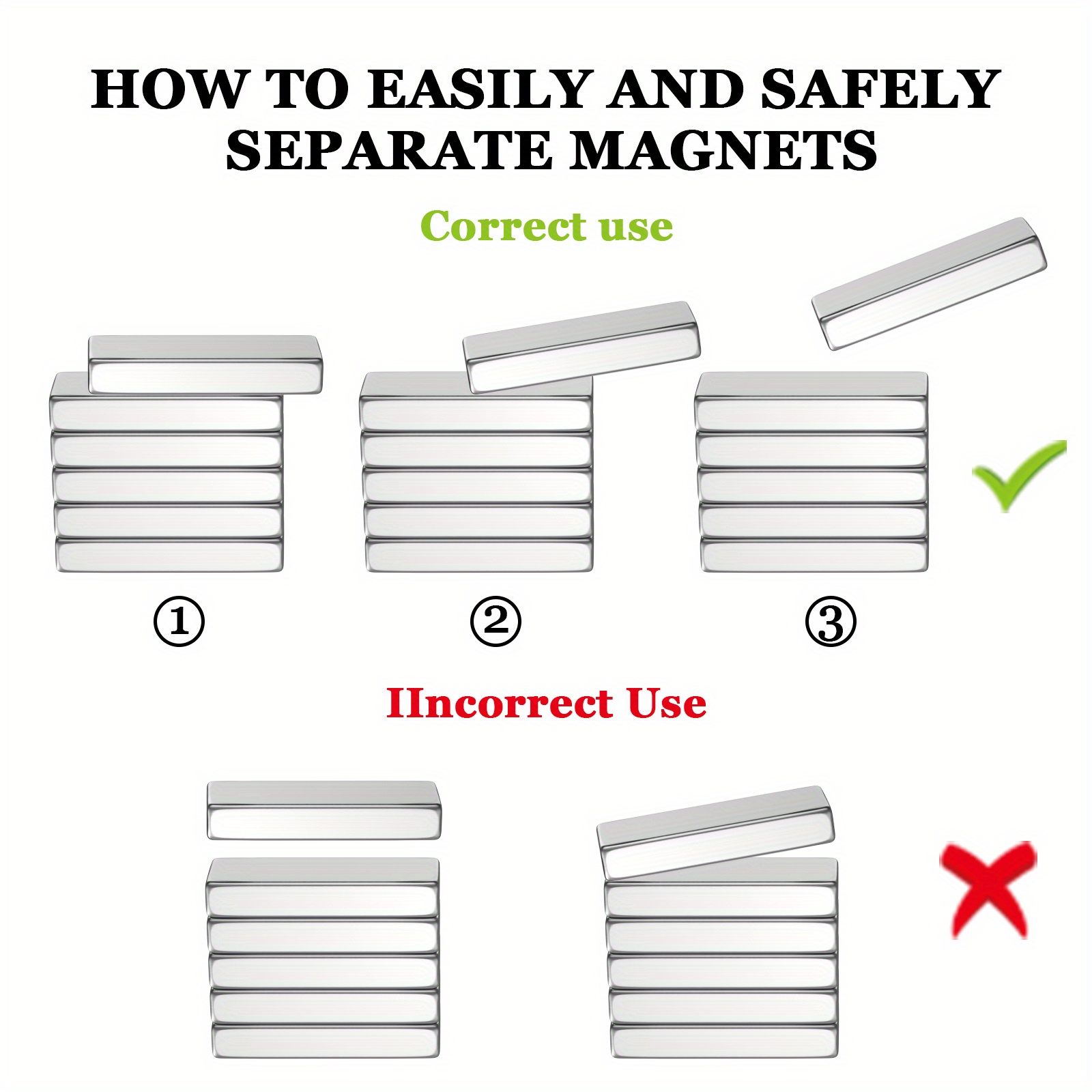 Square Magnets Powerful Ndfeb Magnets Rare Earth Metal - Temu