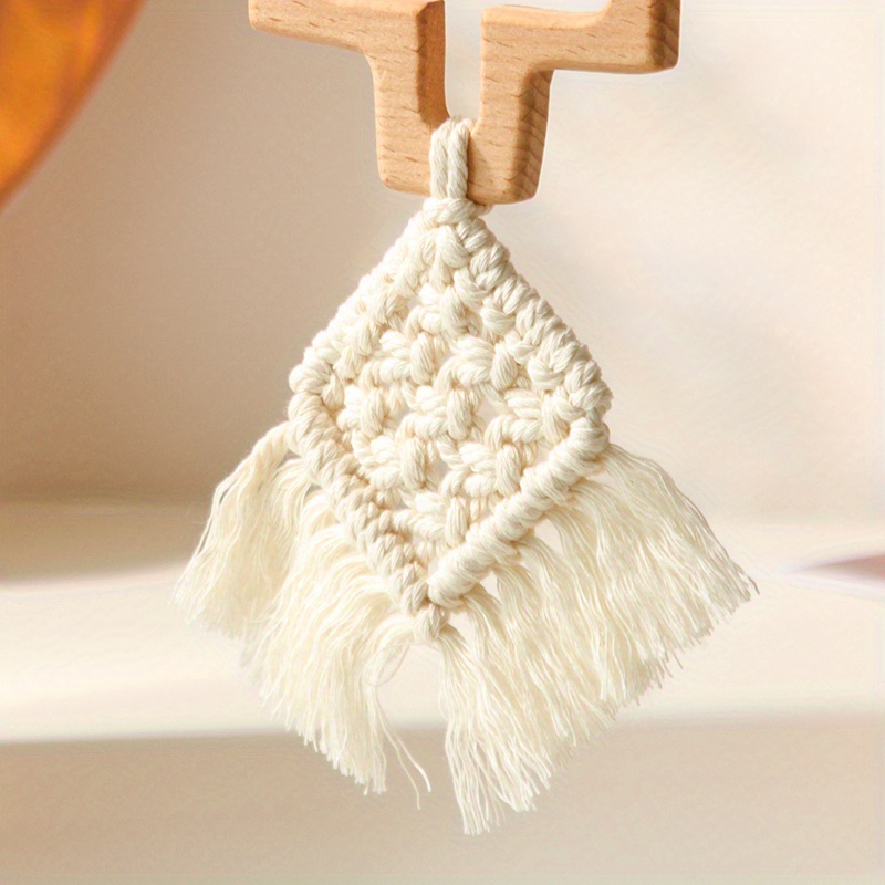 Bohemian Wind Handmade Cotton Rope Weaving Pendant - Temu Norway