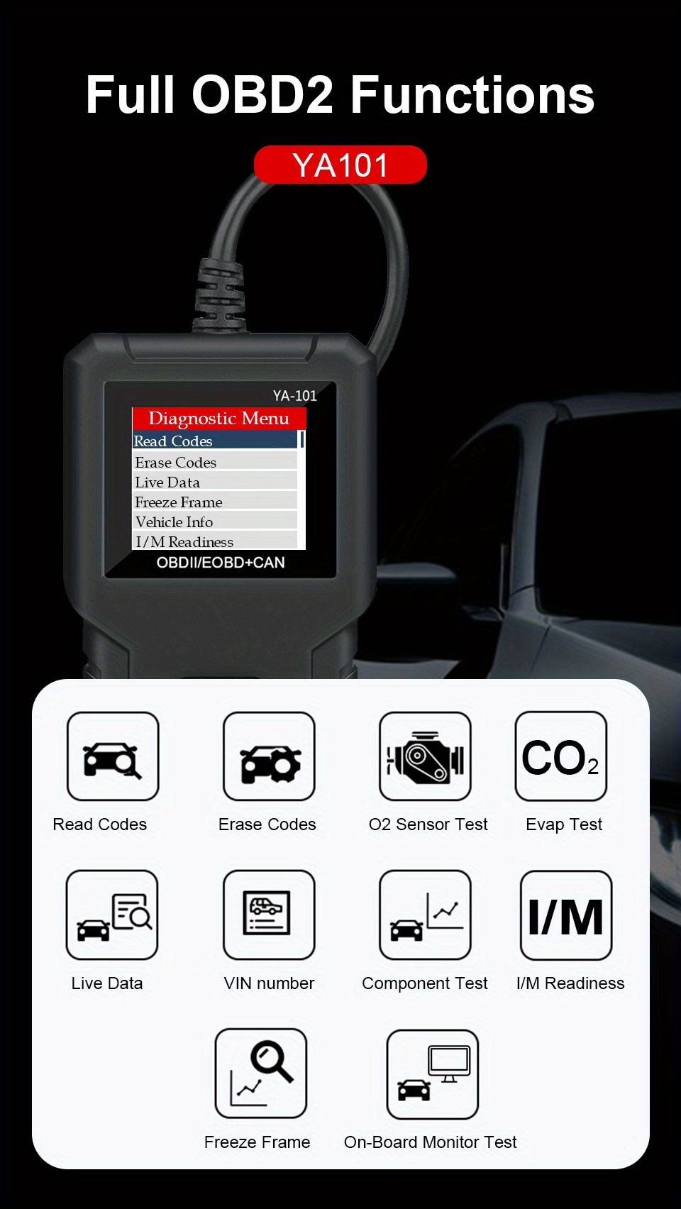 أداة تشخيص متقدمة OBD2 مع بيانات في الوقت الفعلي - Temu Saudi Arabia