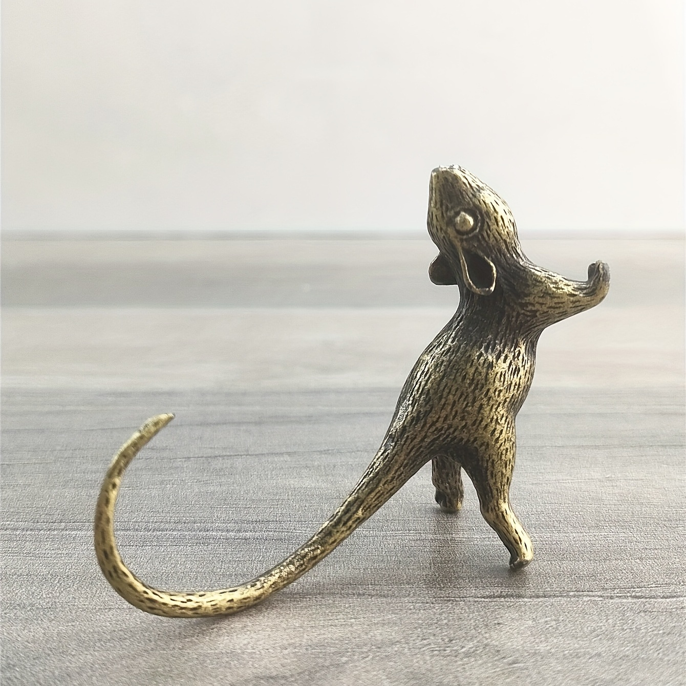 Long Tail Rat Collection Solid Alloy Study Desktop - Temu United