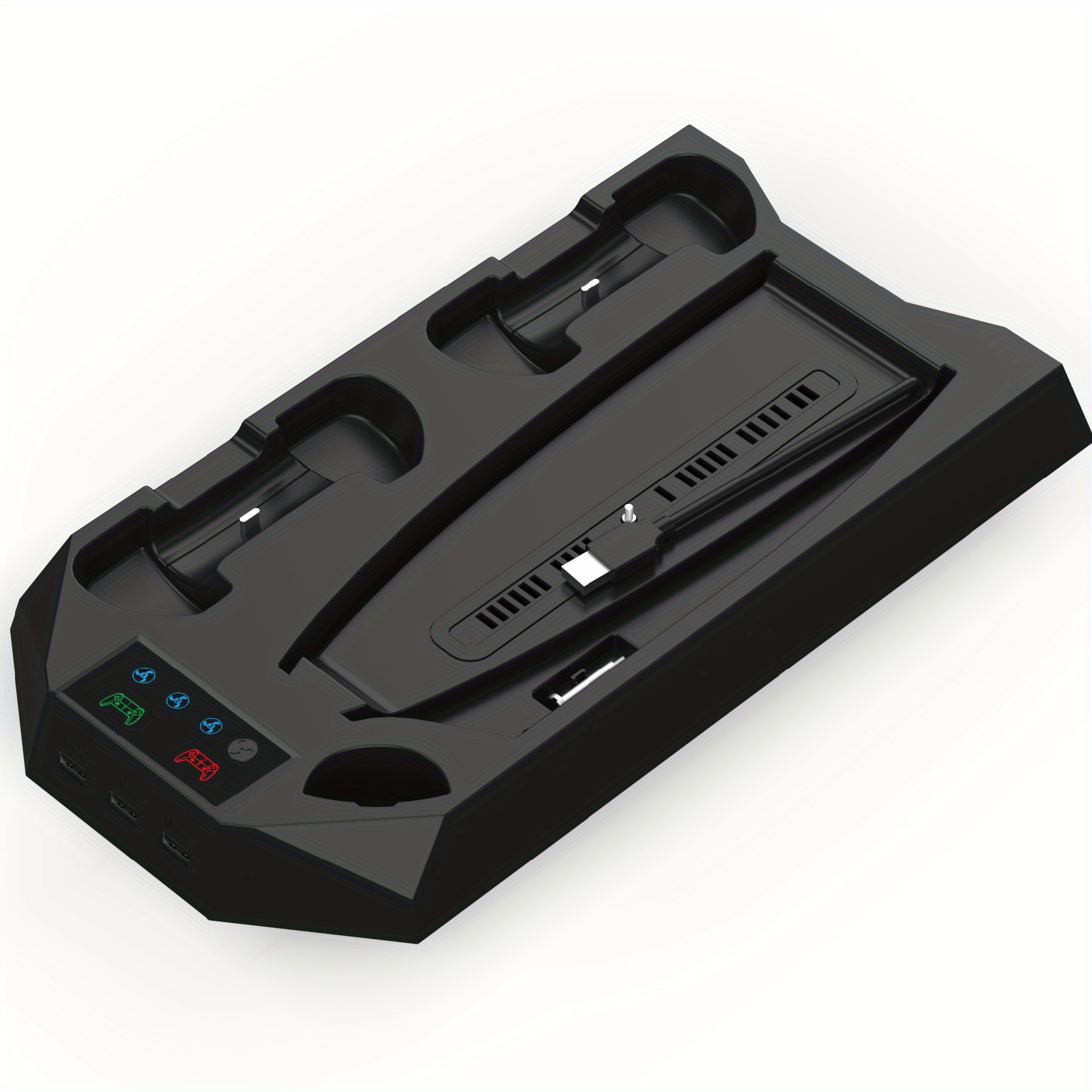 Ouabang Ps5 Stand Cooling Station Dual Controller Charging - Temu