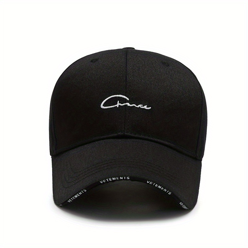 men letter embroidered baseball cap breathable adjustable - Temu ...