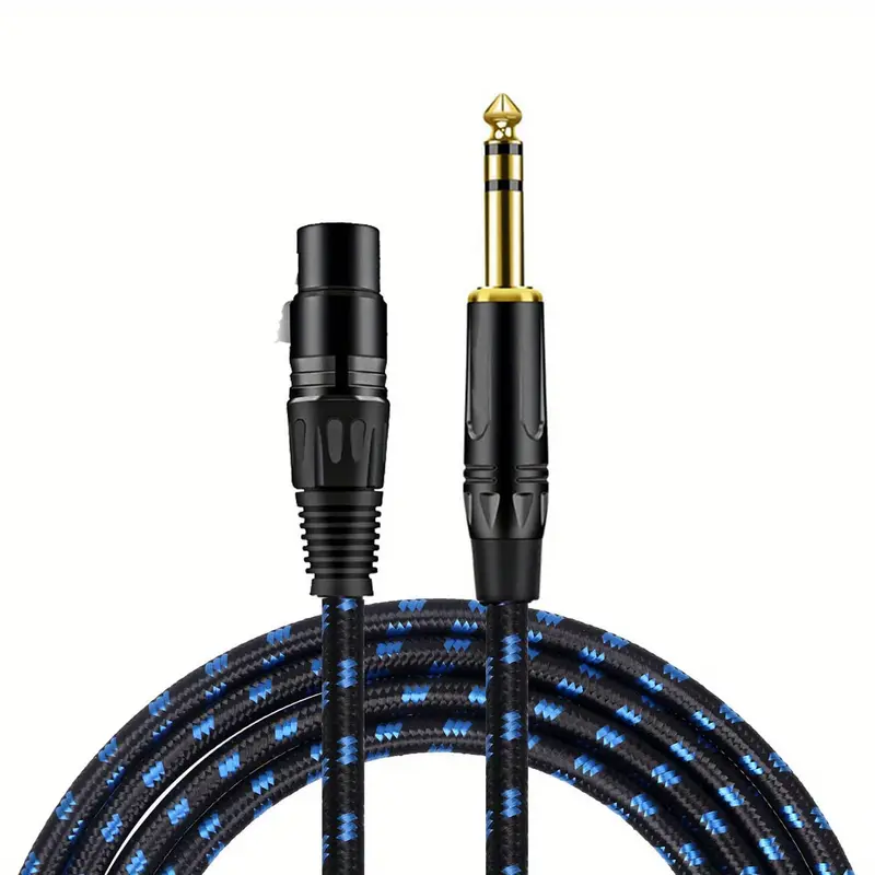 Xlr 암 635mm 14 인치 마이크 케이블 65mm Trs 수 3핀 Xlr 암 스피커 시스템용 믹싱 보드 콘덴서 기타