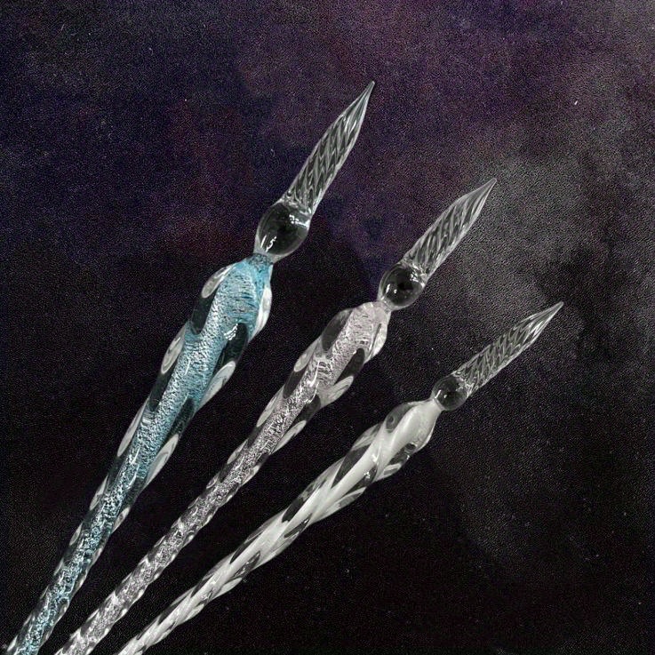 Painting Crystal Glass Ink Pen Set Ink Pen Holder Sketching - Temu