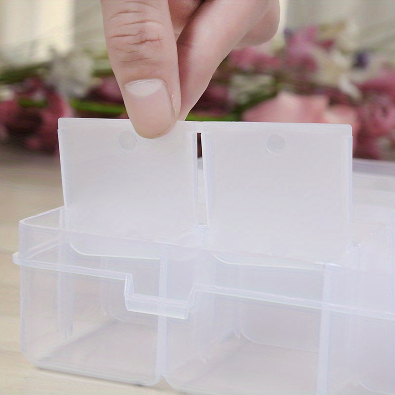 Clear Storage Box Adjustable Dividers Transparent Hardware - Temu