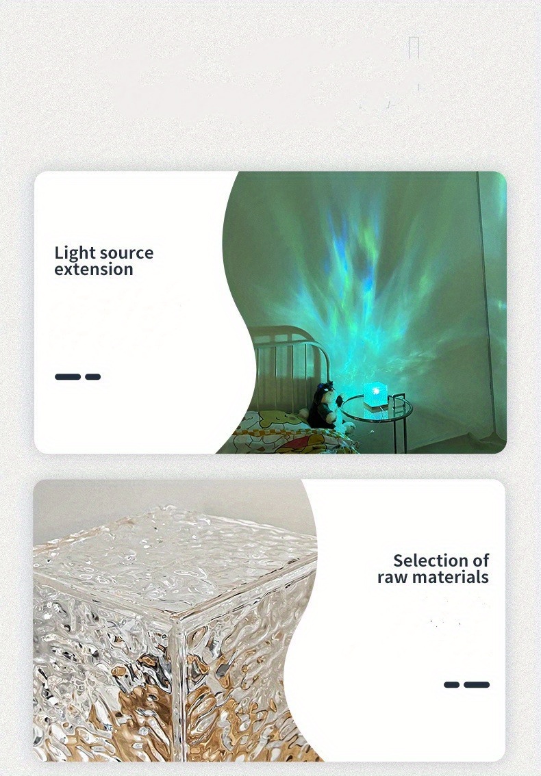 16 color Water Ripple Light Lava Lamp Crystal Lamp Night - Temu