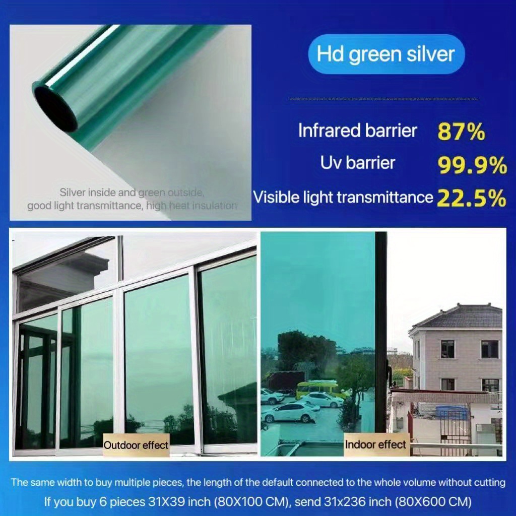 Glass Sticker Heat Insulation Film Anti peep Shading - Temu United Kingdom