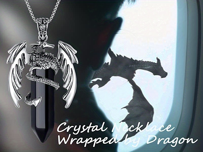 1pc dragon necklace for men women crystal necklace cool necklace dragon ...